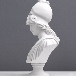 Athena Bust Sculpture - Goddess Statue of Wisdom - Roman Greek of ...