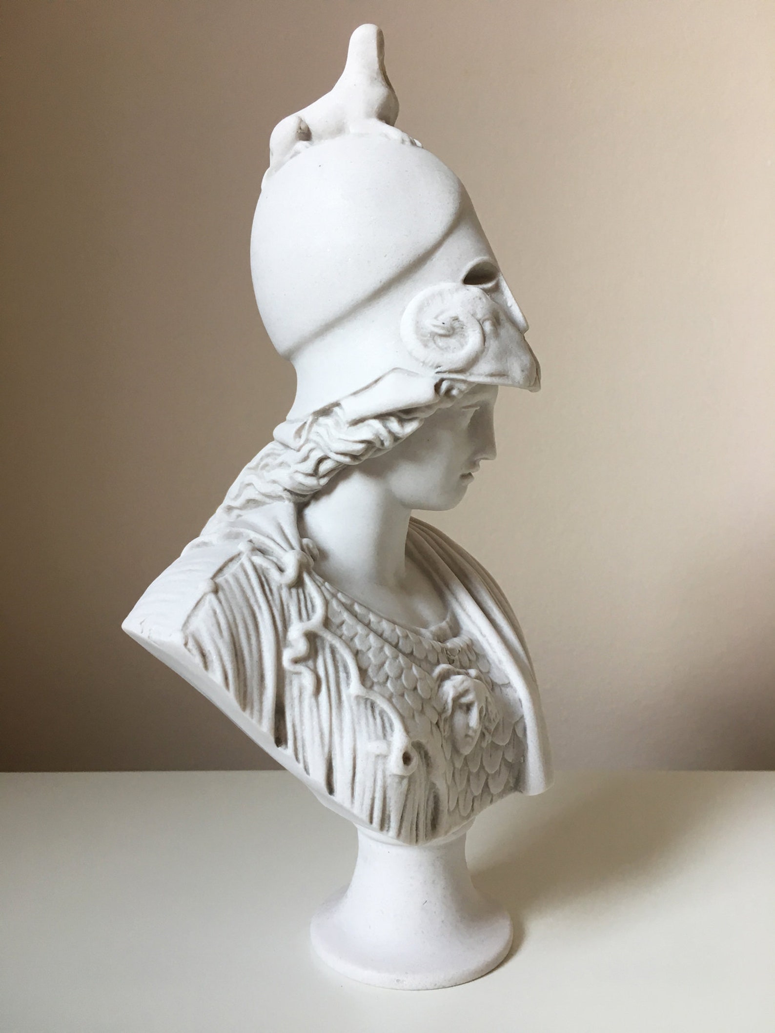 Athena Bust Sculpture Goddess Statue of Wisdom Roman Greek | Etsy