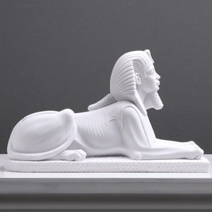 Sphinx Sculpture (medium) - 24cm / 9.4" - Home Decor - Bonded Marble ...