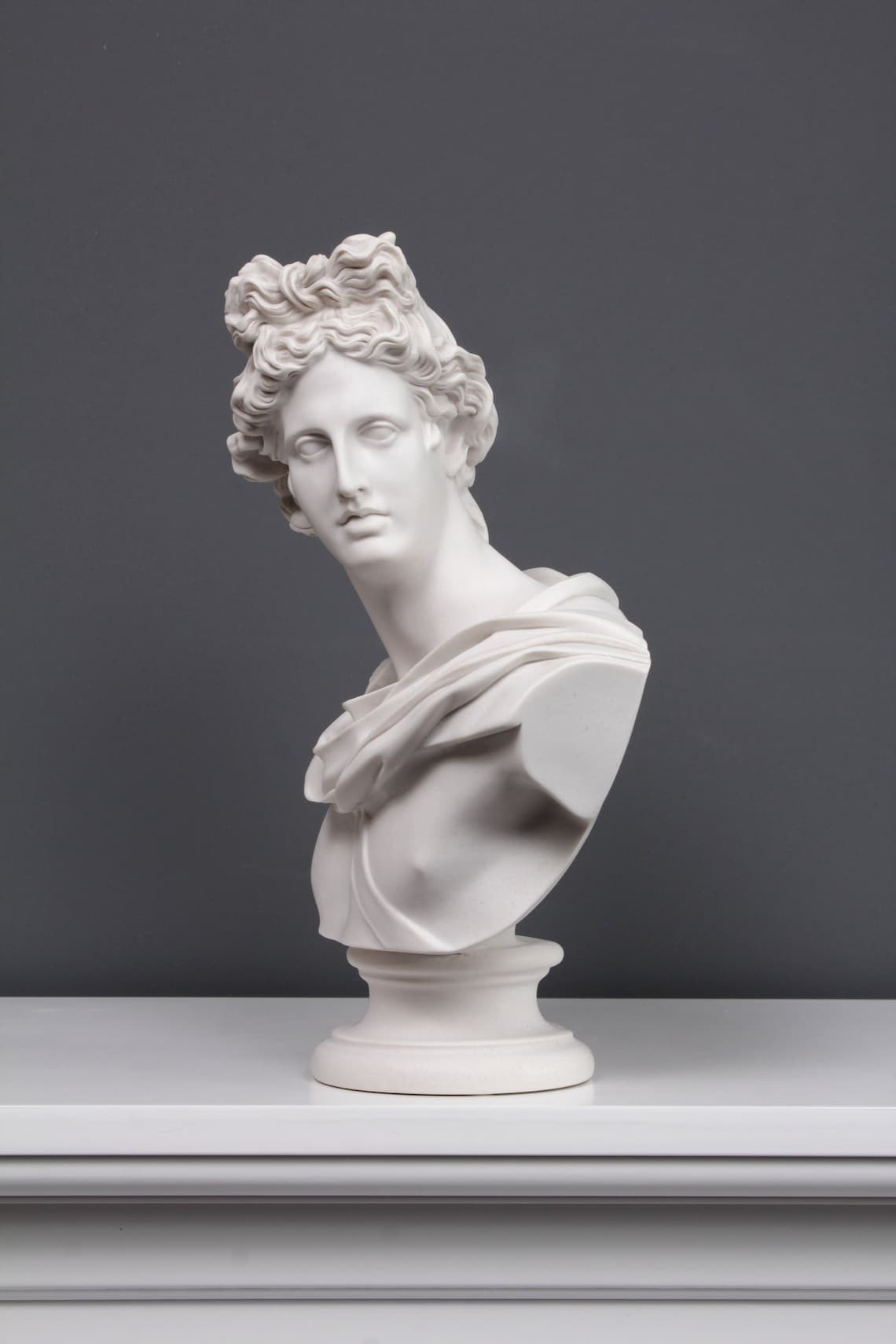 Apollo Bust Sculpture Medium Greek Bust Statue of Apollo - Etsy
