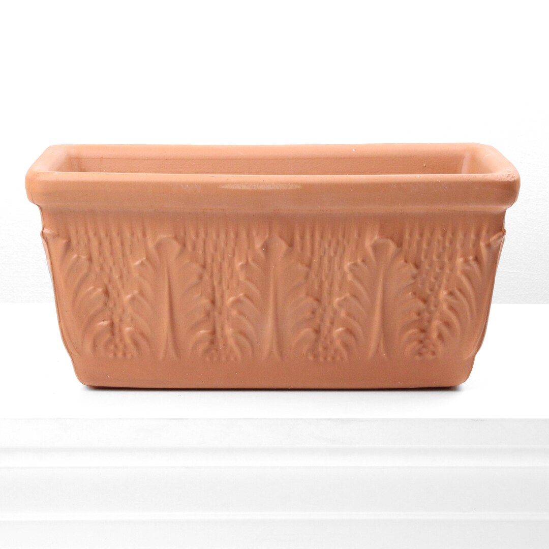 Medium Rectangle Terracotta Planter - Decorative - Gardening - Planter ...