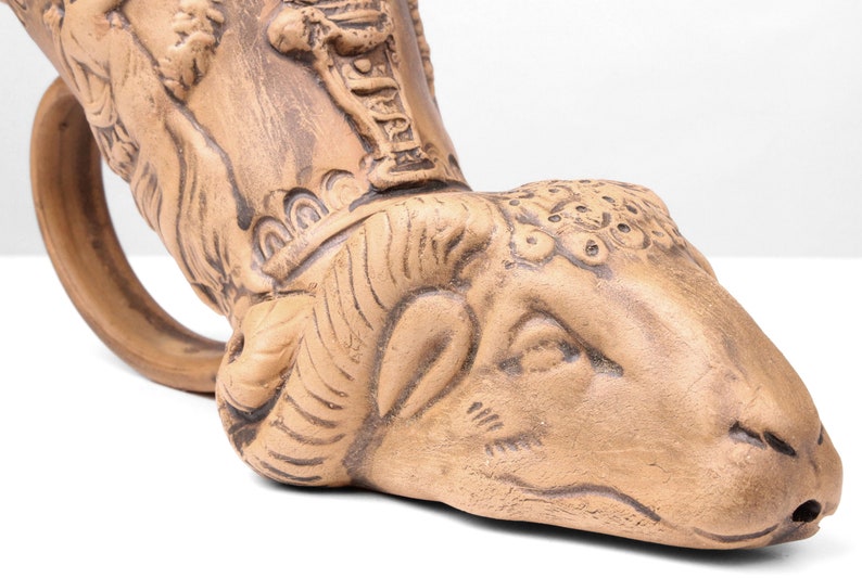 Rhyton Replica With Ram Head - Roman Pottery Replica for Reenactment ...