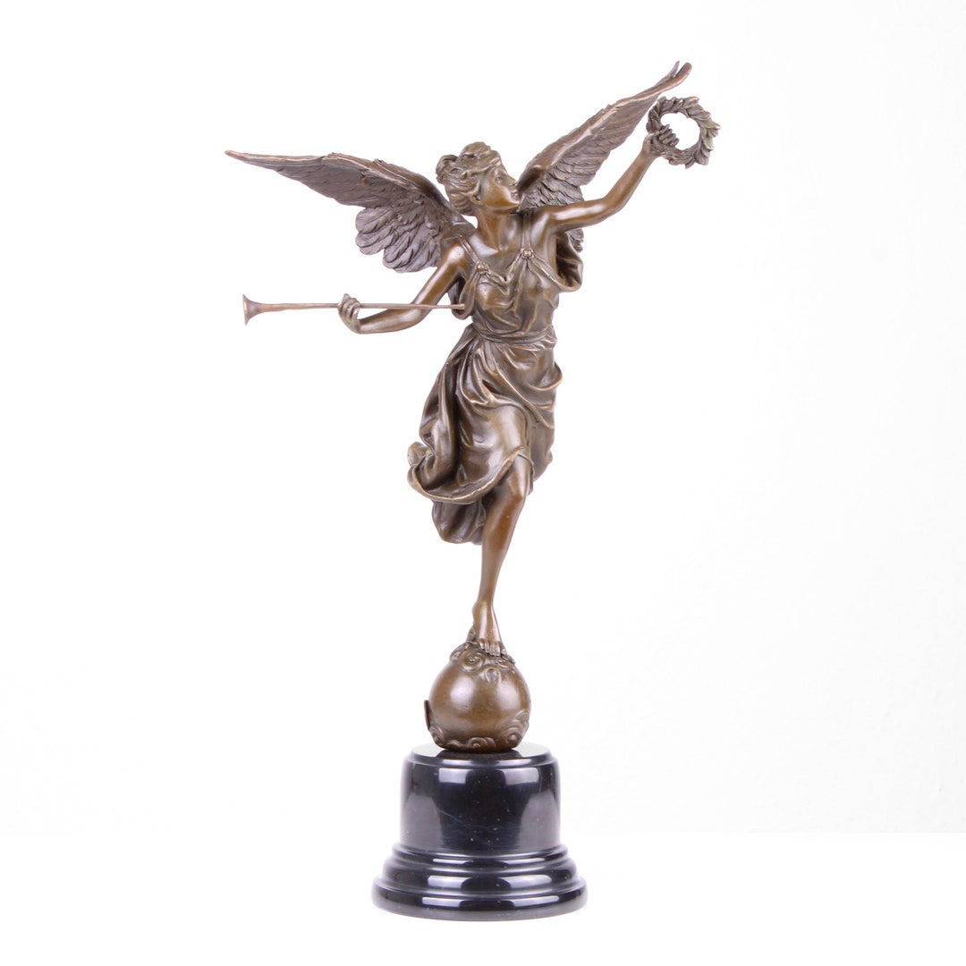 Winged Goddess of Victory Bronze Statue (hot Cast Bronze) - Winged ...