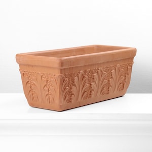 Long Rectangle Terracotta Planter - Decorative - Gardening - Planter ...