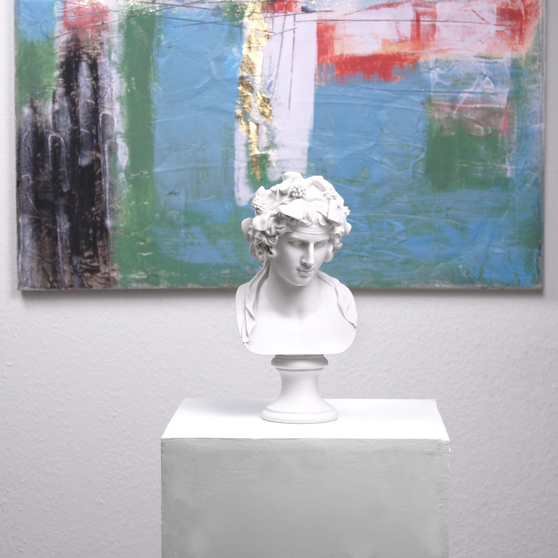 Lansdowne Antinous as Dionysus Bust Sculpture - Antique Statue - Greek ...