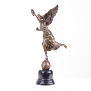 Winged Goddess of Victory Bronze Statue (hot Cast Bronze) - Winged ...