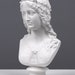 Princess Bust Sculpture - Medieval Lady Statue (WHITE CAST MARBLE ...
