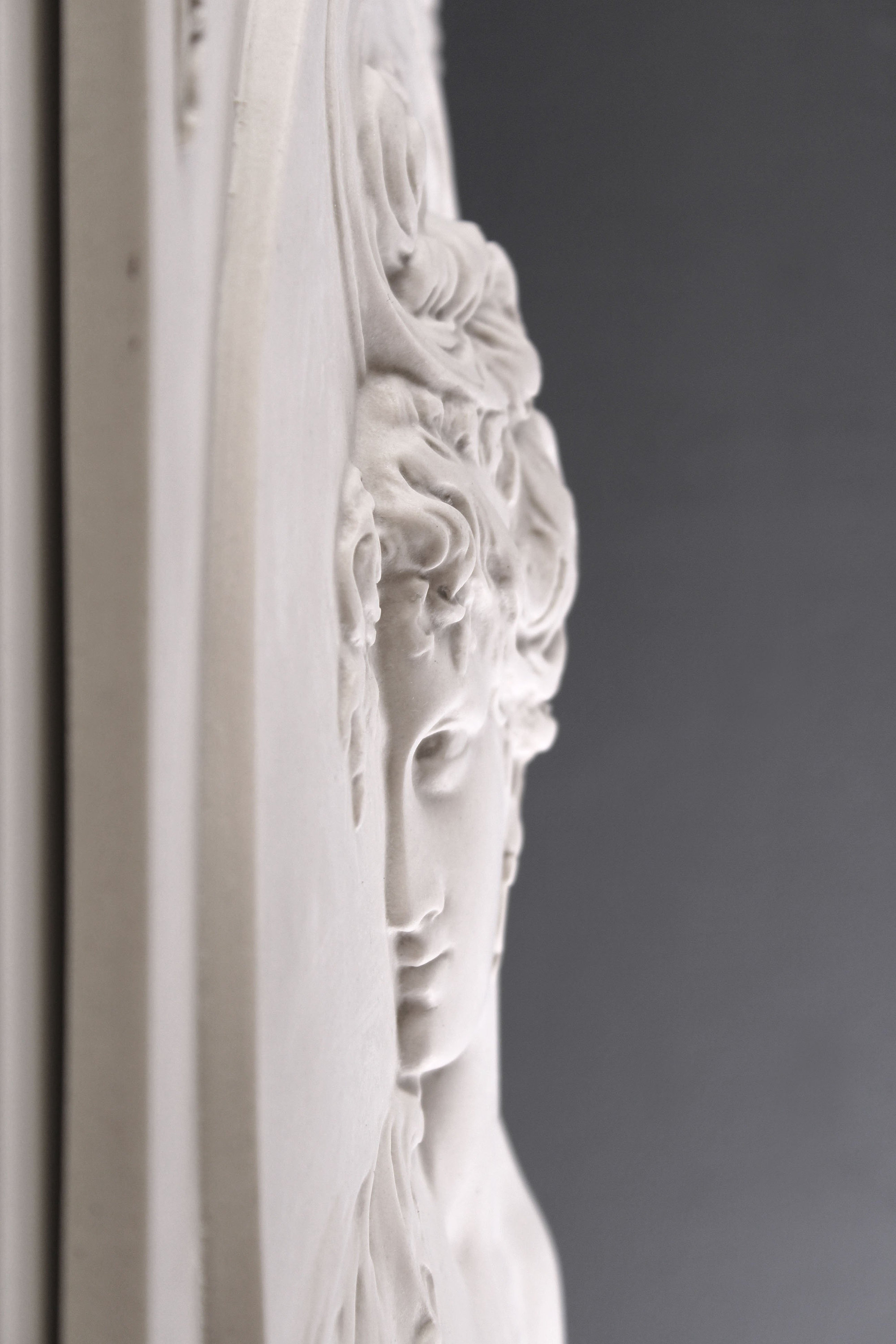 Lady Head on Square Back Bas-relief in Pair Classic French - Etsy