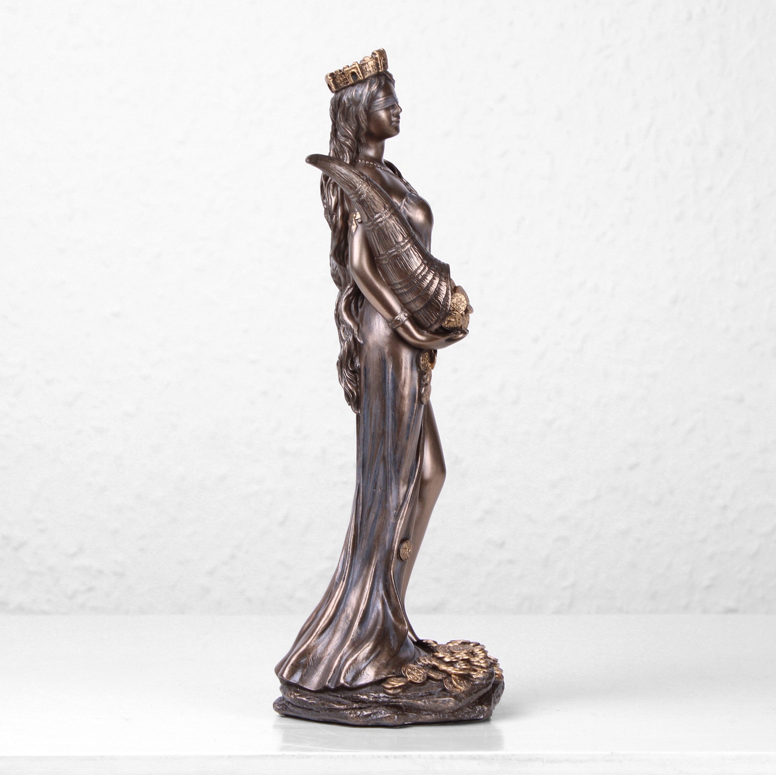 Fortuna Goddess of Fortune Statue (cold Cast Bronze Sculpture ...