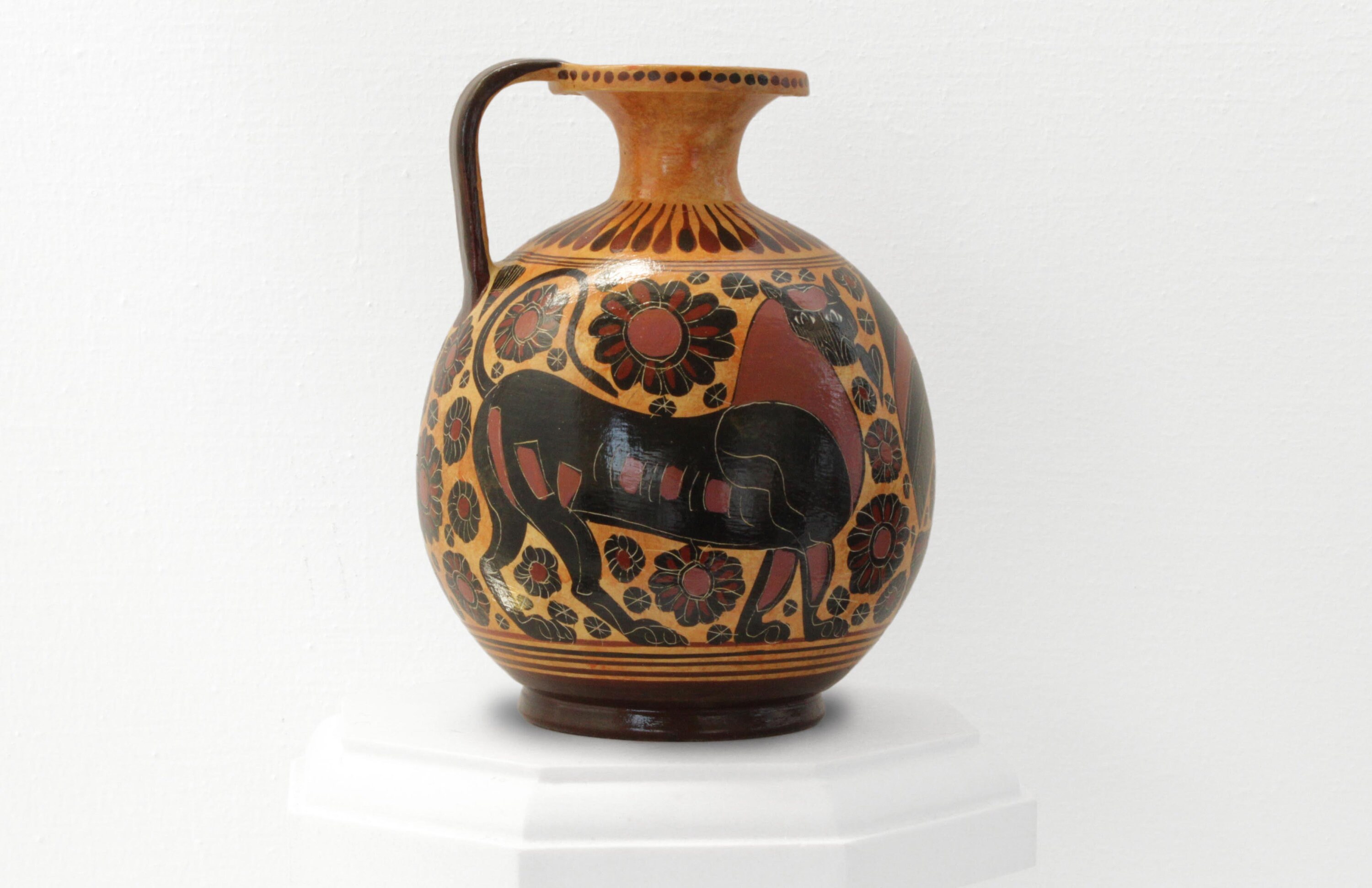 Ancient Greek Pottery Reproduction - Black-figure Vase - Corinthian ...