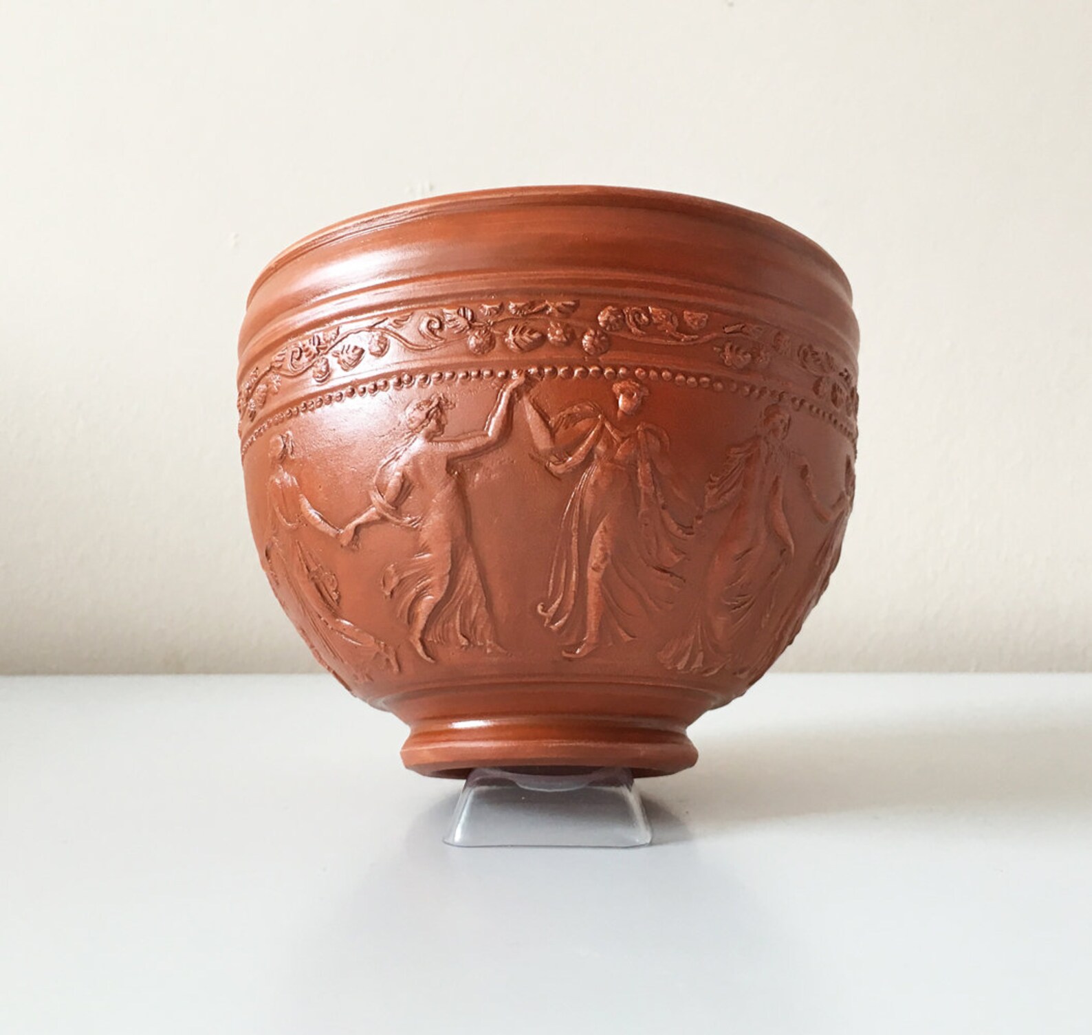 Roman Terra Sigillata Bowl with Dancing Scene Roman Pottery | Etsy
