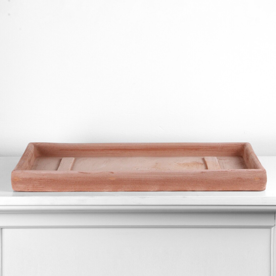 Large Rectangle Terracotta Saucer - Ceramic - Pot Accessory - Outdoors ...