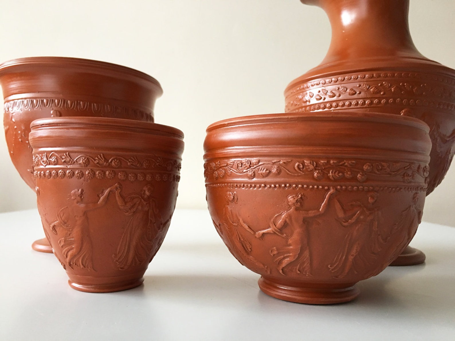 Roman Terra Sigillata Bowl with Dancing Scene Roman Pottery | Etsy