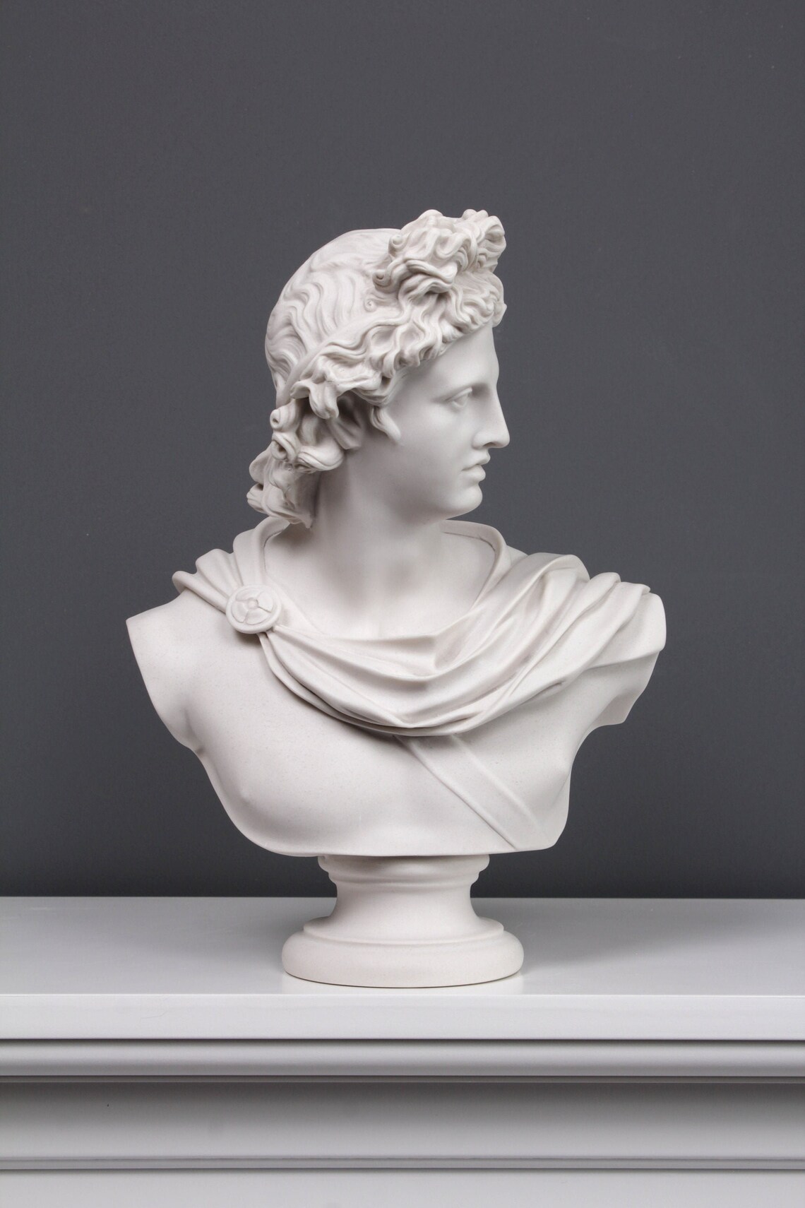 Apollo Bust Sculpture Medium Greek Bust Statue of Apollo - Etsy