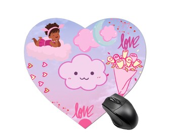 Heart Shaped Mouse Pad - Etsy