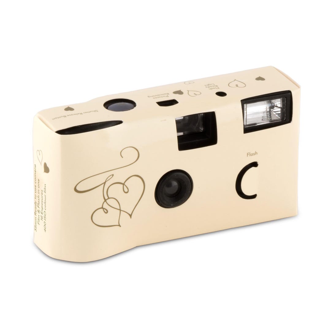 Disposable Camera With Flash Gold Enchanted Hearts - Etsy