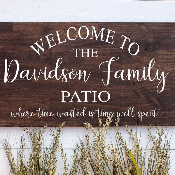 Wood Patio Signs - Etsy