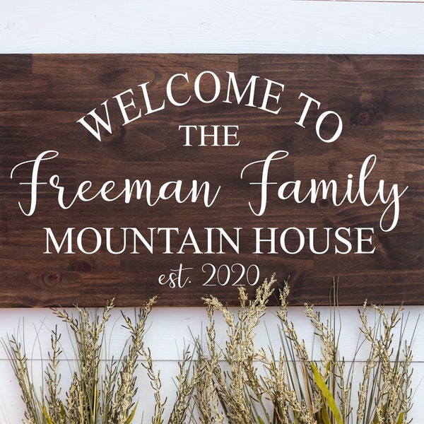 Wood Mountain House Signs - Etsy