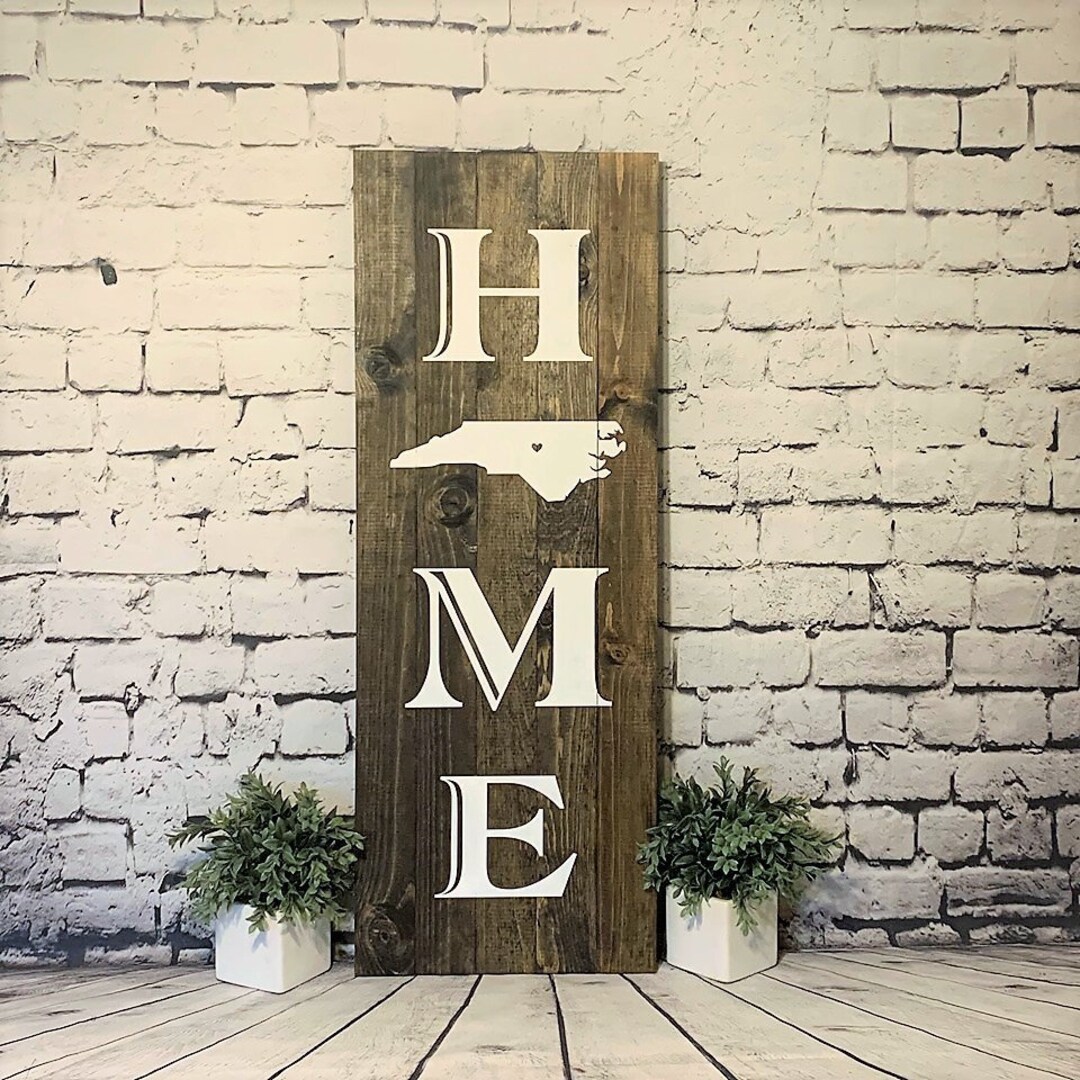 Home State Wood Sign Personalized Home Decor Home Accent - Etsy