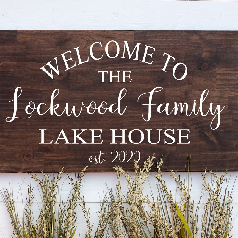 Custom Lake House Sign - Etsy