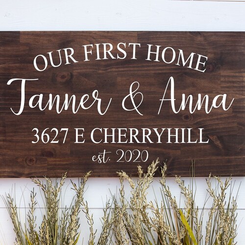 Personalized New Home New Beginning Sign Housewarming & - Etsy