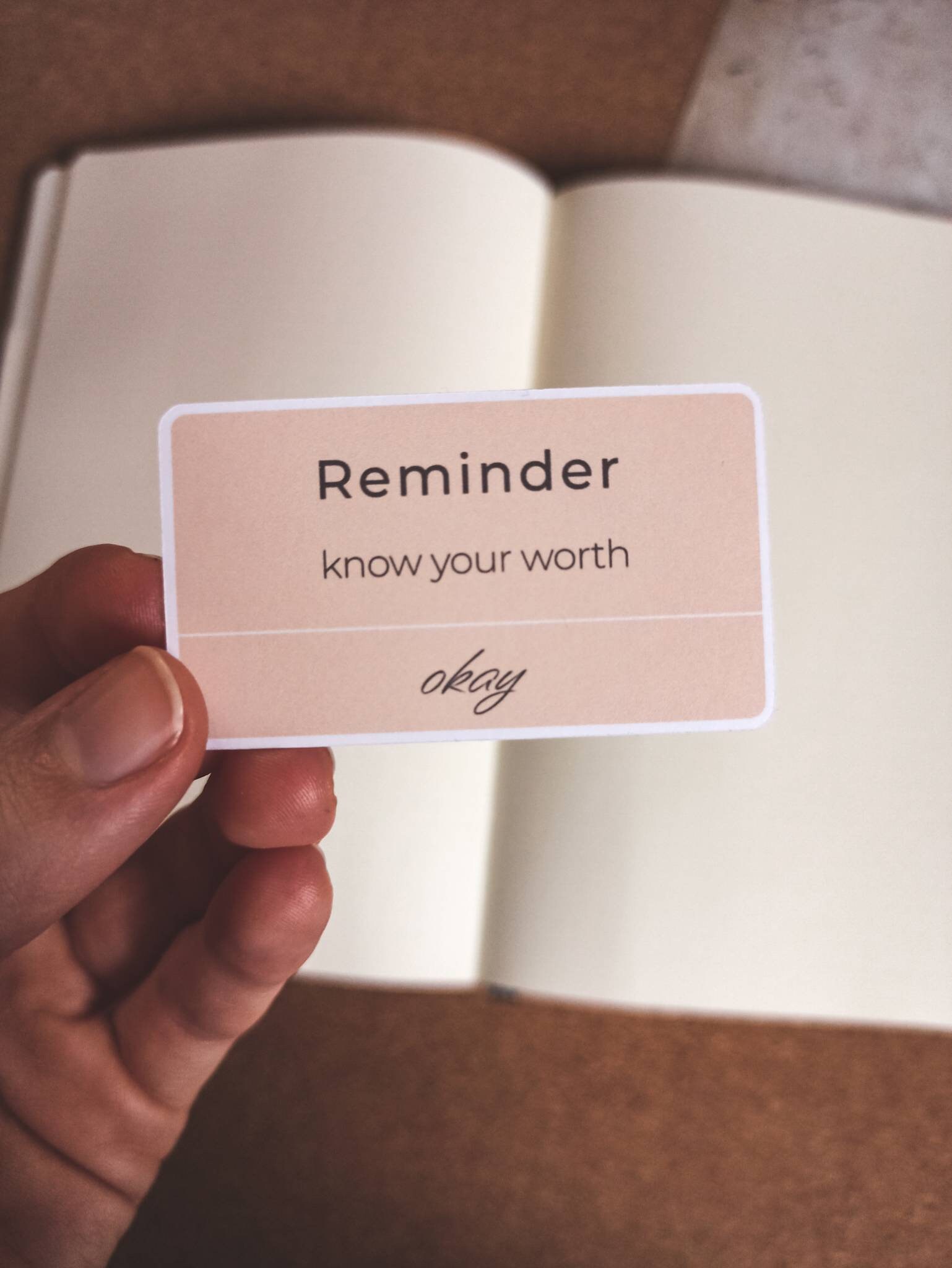 Cute reminder stickers for mental health and positive | Etsy