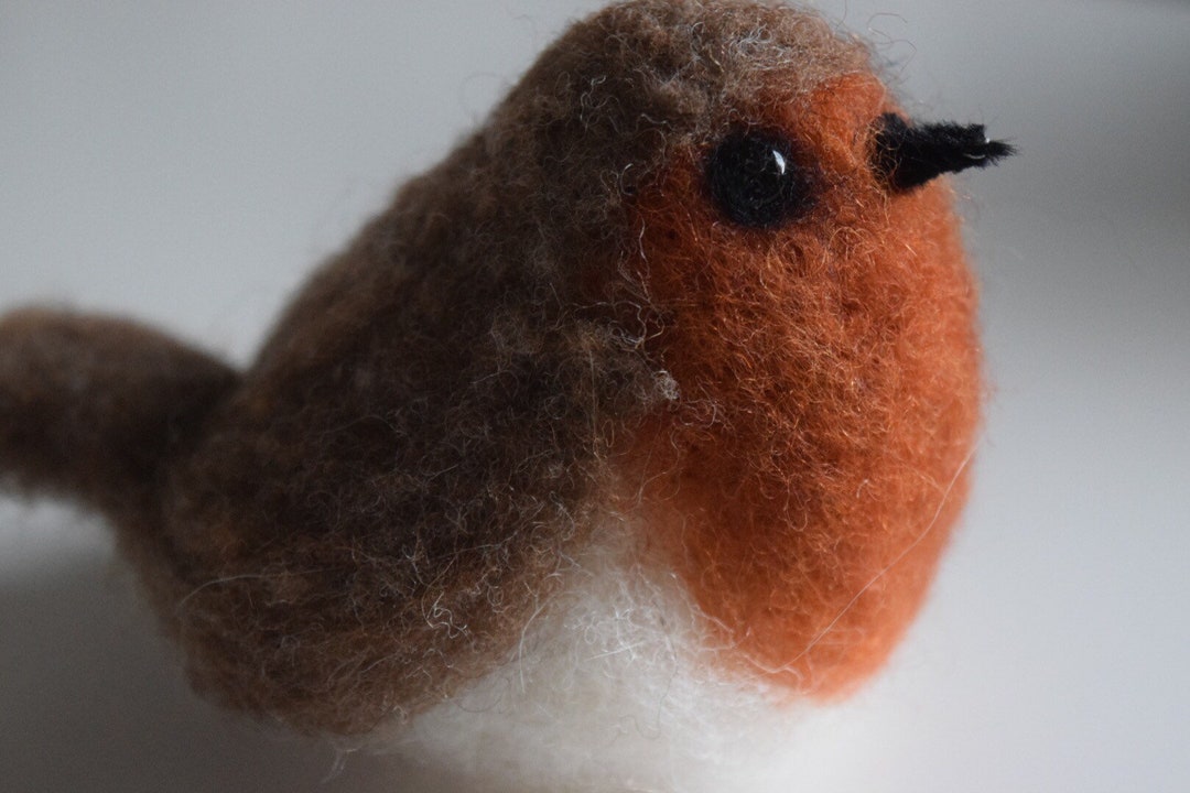 Needle Felted Robin, Christmas Decoration - Etsy
