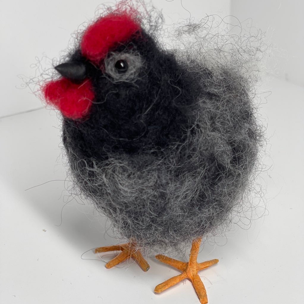A Needle Felted Chicken Needle Felted Hen - Etsy