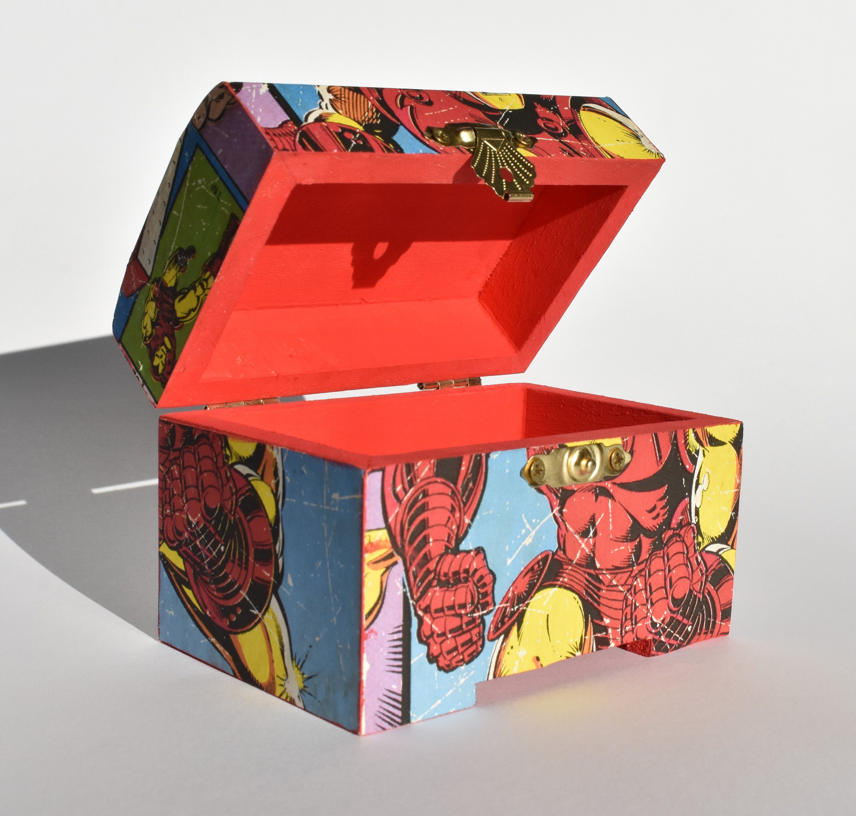Iron Man Comic Box Wooden Storage Box Avengers Superhero - Etsy UK