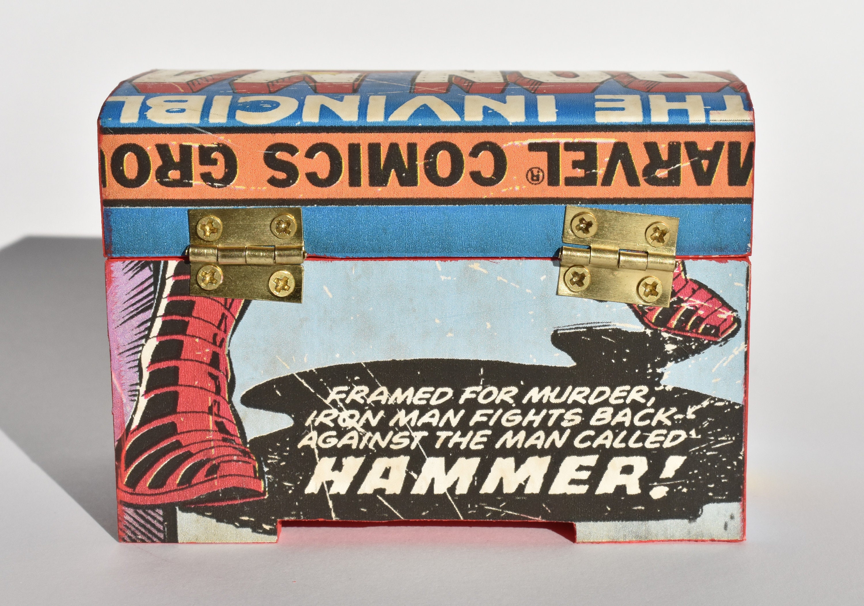 Iron Man Comic Box Wooden Storage Box Avengers Superhero - Etsy UK