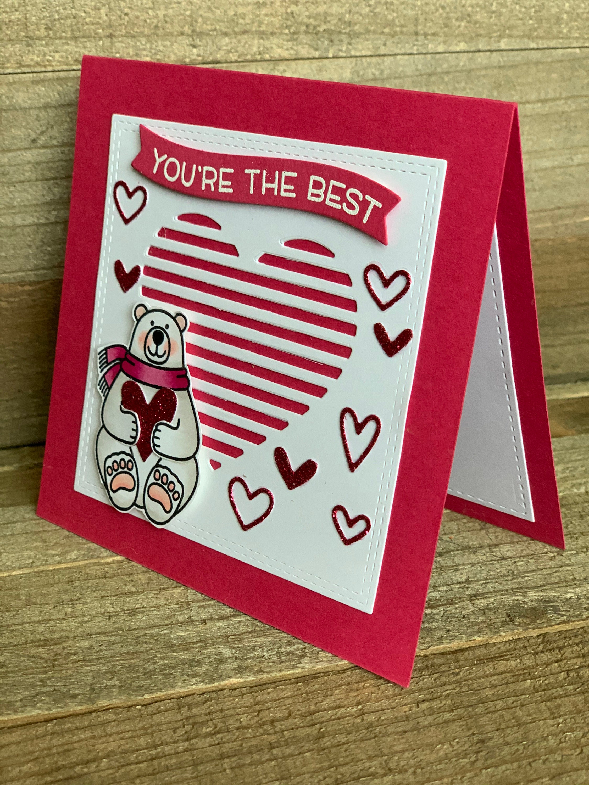 Bear Love Valentine's Day Cards Set of 2/ Size 4 1/2" by 4 1/2 ...