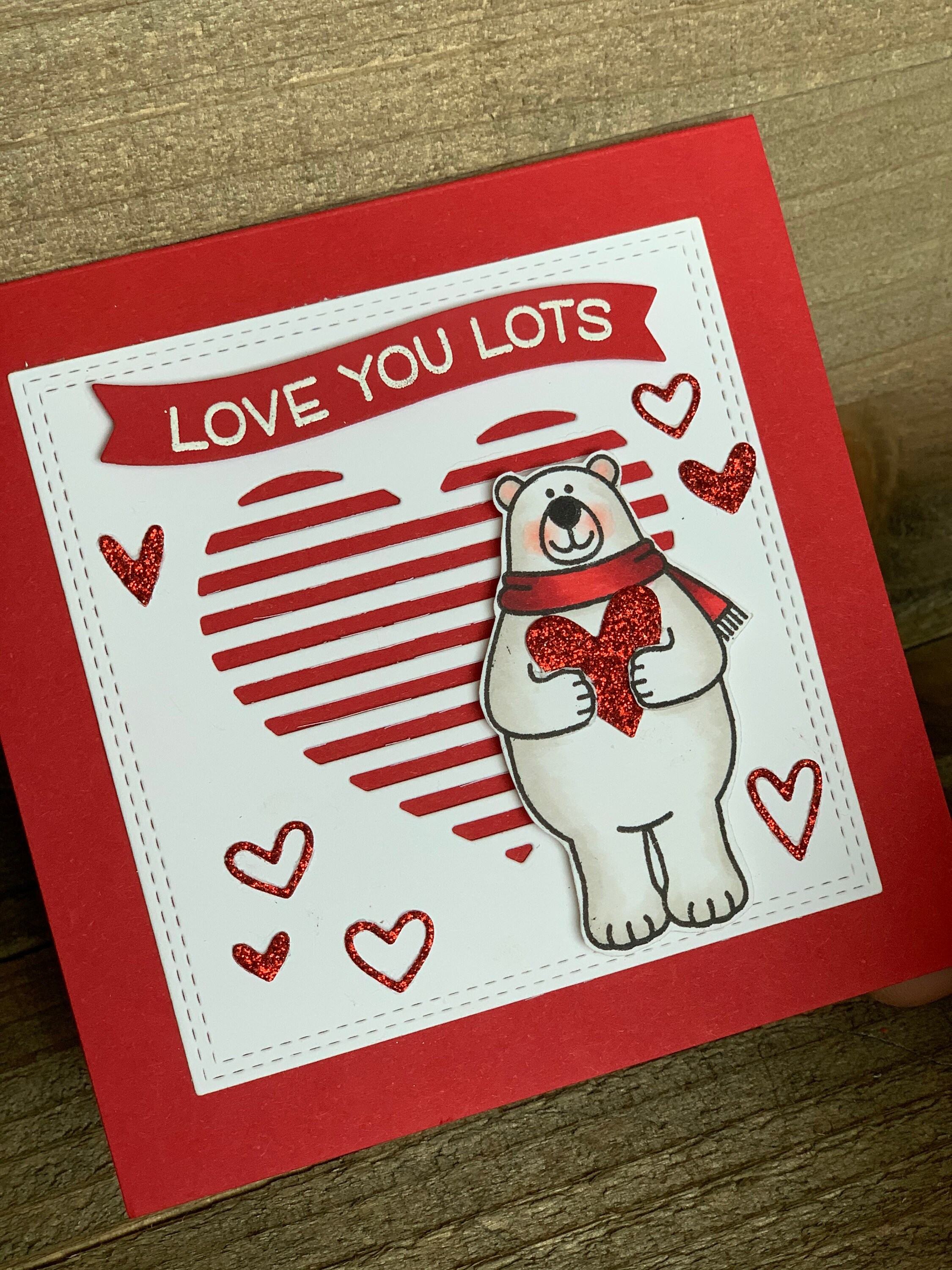 Bear Love Valentine's Day Cards Set of 2/ Size 4 1/2" by 4 1/2 ...