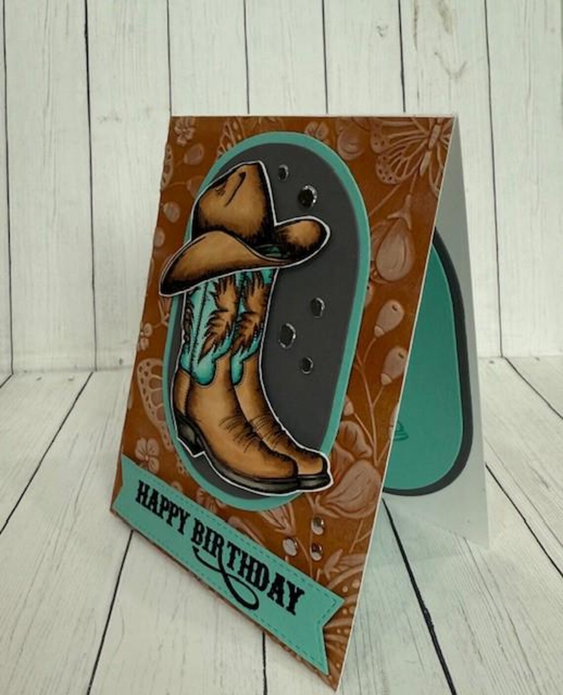 Handmade Cowboy Boots Birthday Card, Western Style - Etsy