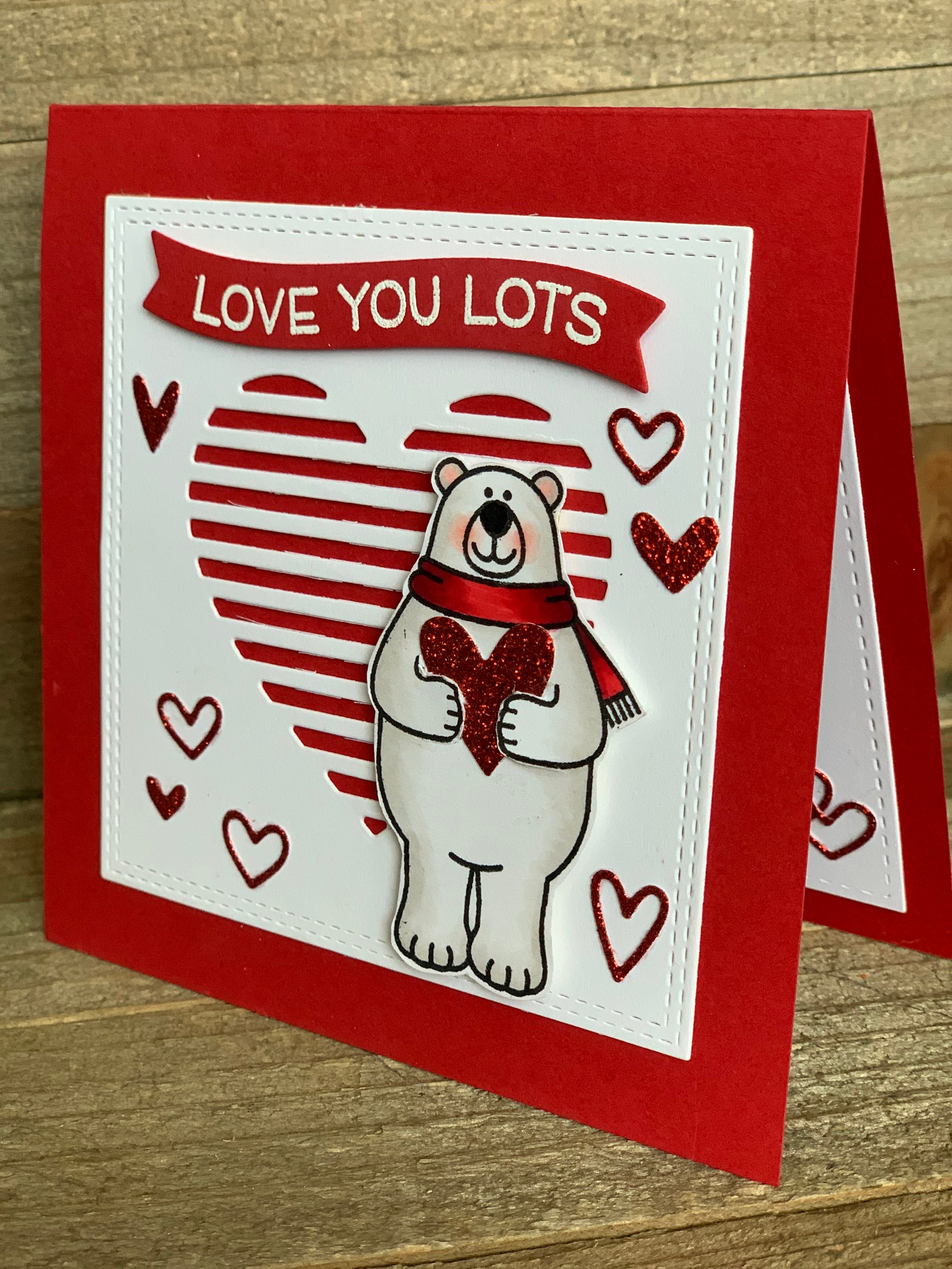 Bear Love Valentine's Day Cards Set of 2/ Size 4 1/2" by 4 1/2 ...