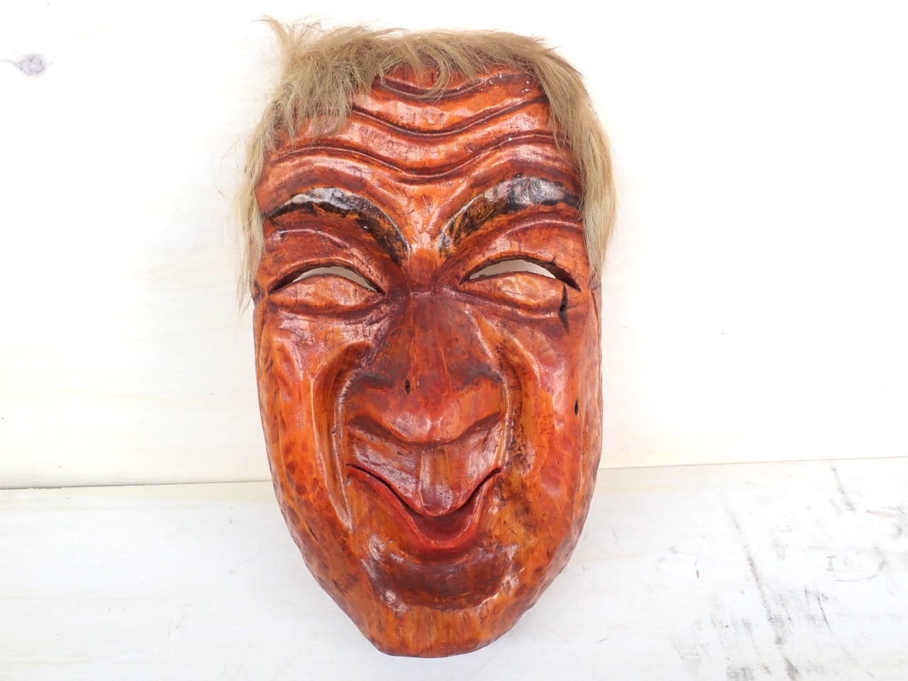 Wooden Mask Carnival Mask Kriens Mask Switzerland Carved Wood - Etsy