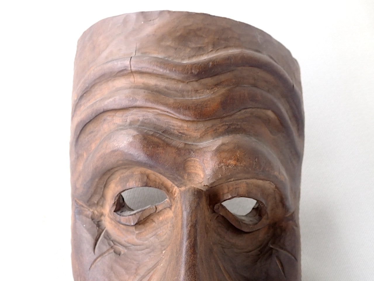 Vintage Mask Carnival Wooden Mask Carved Wood Carving Decoration ...