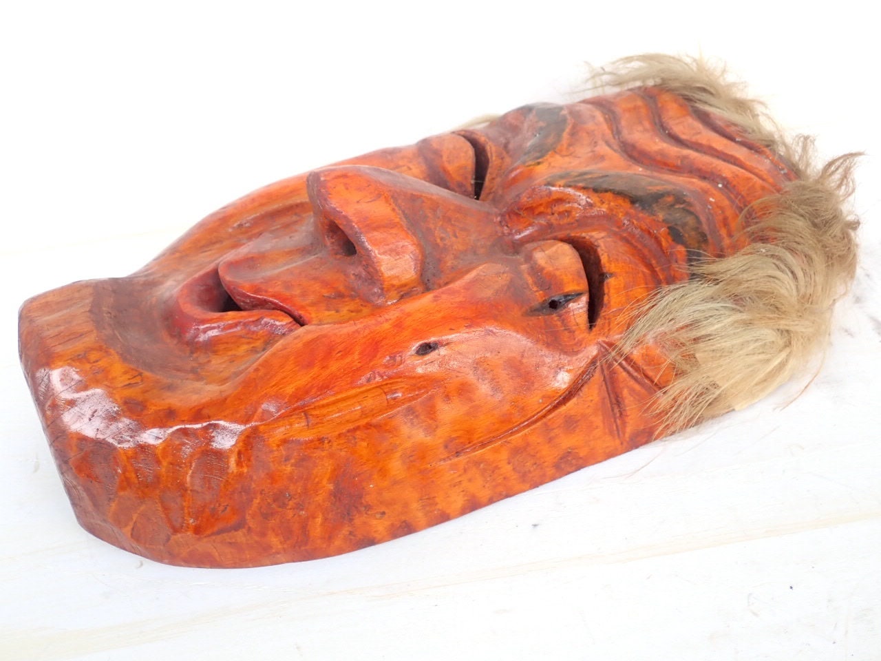 Wooden Mask Carnival Mask Kriens Mask Switzerland Carved Wood Carving ...