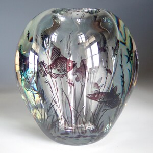 Vintage Orrefors Vase Fiskgraal Edward Hald Design Graal Vintage Glass ...