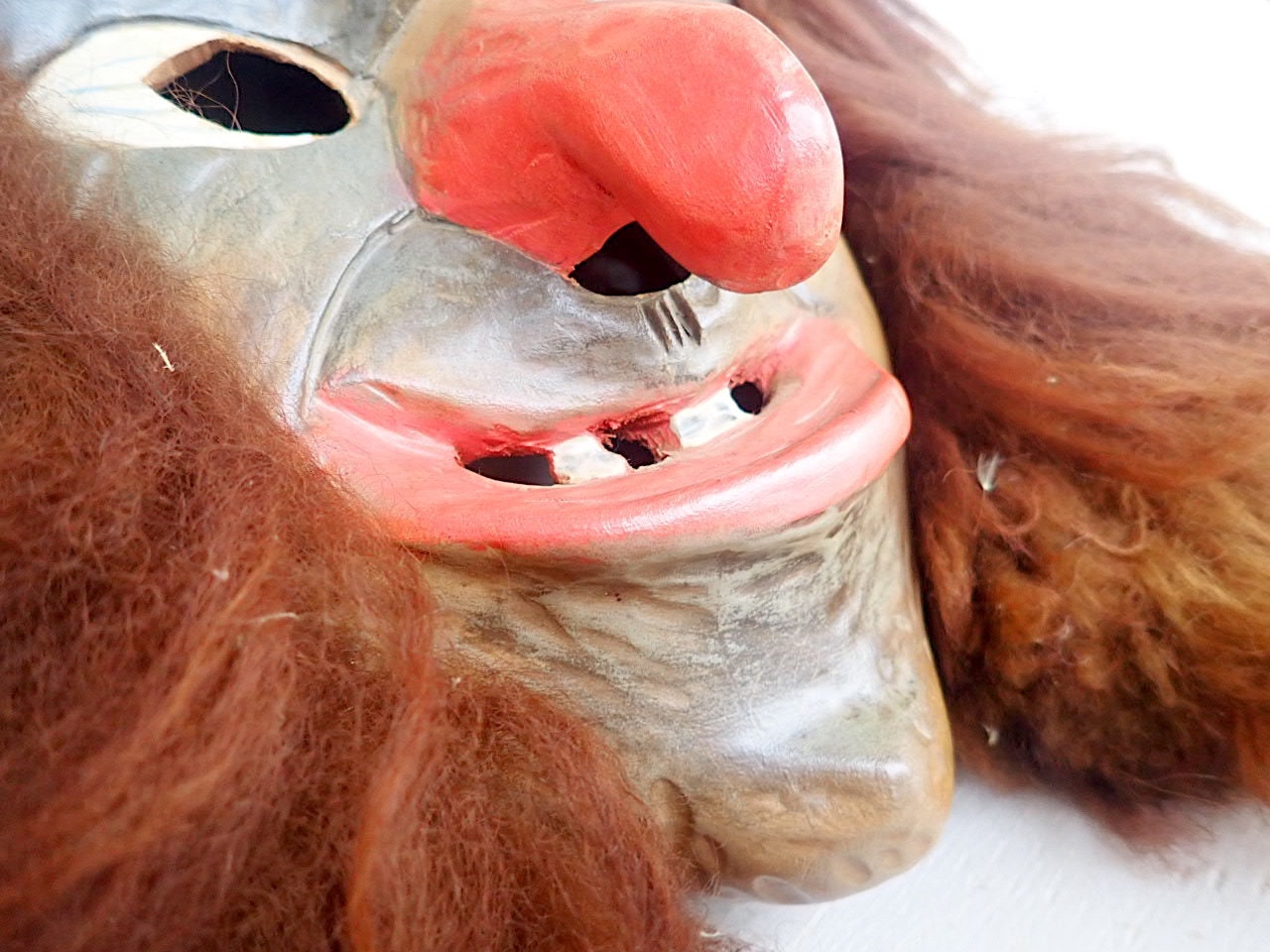 Vintage Mask Wooden Mask Carved Wood Carving Switzerland Swiss Mask ...