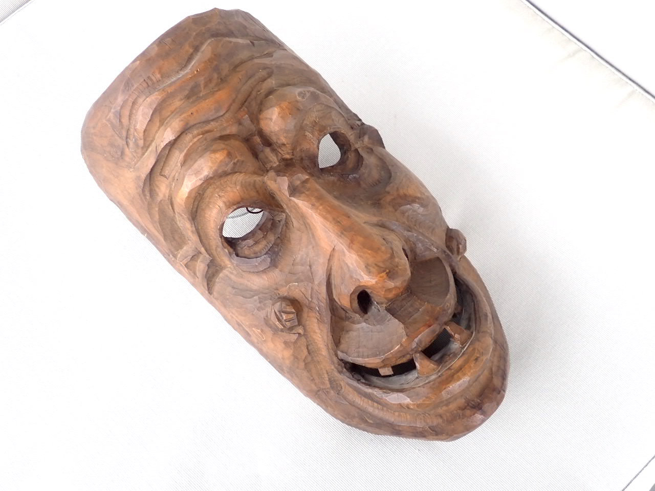 Vintage Mask Wooden Mask Carved Wood Carving Carnival Decoration ...