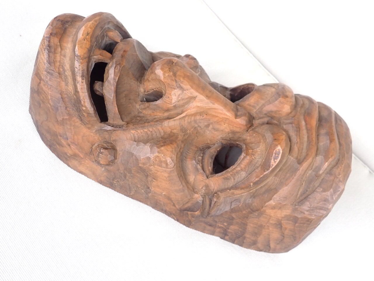 Vintage Mask Wooden Mask Carved Wood Carving Carnival Decoration ...
