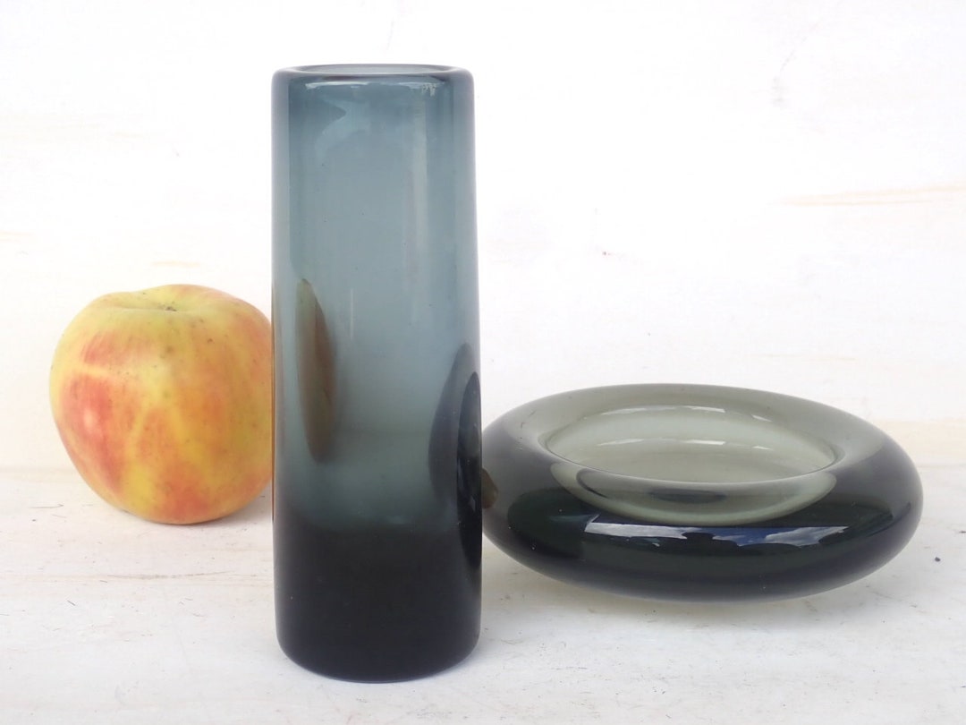 Holmegaard Glass Vase Bowl per Lütken per Lutken Mid Century Design ...