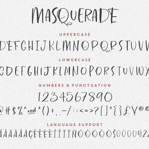 Masquerade Handwriting - Handwritten Fonts, Branding Fonts, Quote Font ...