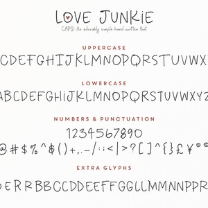 Love Junkie Fonts - Etsy