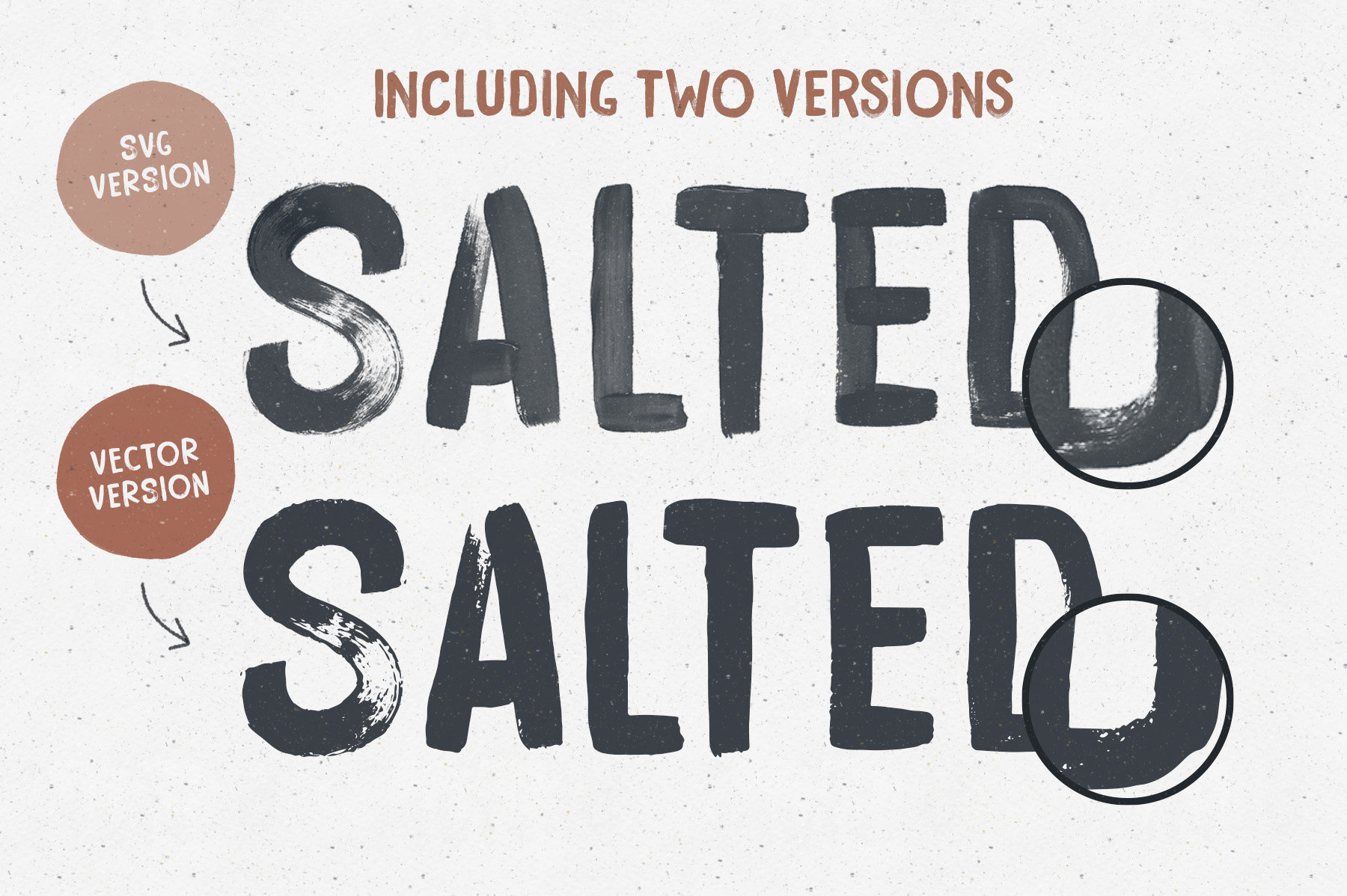 Salted Ink SVG Font - Etsy