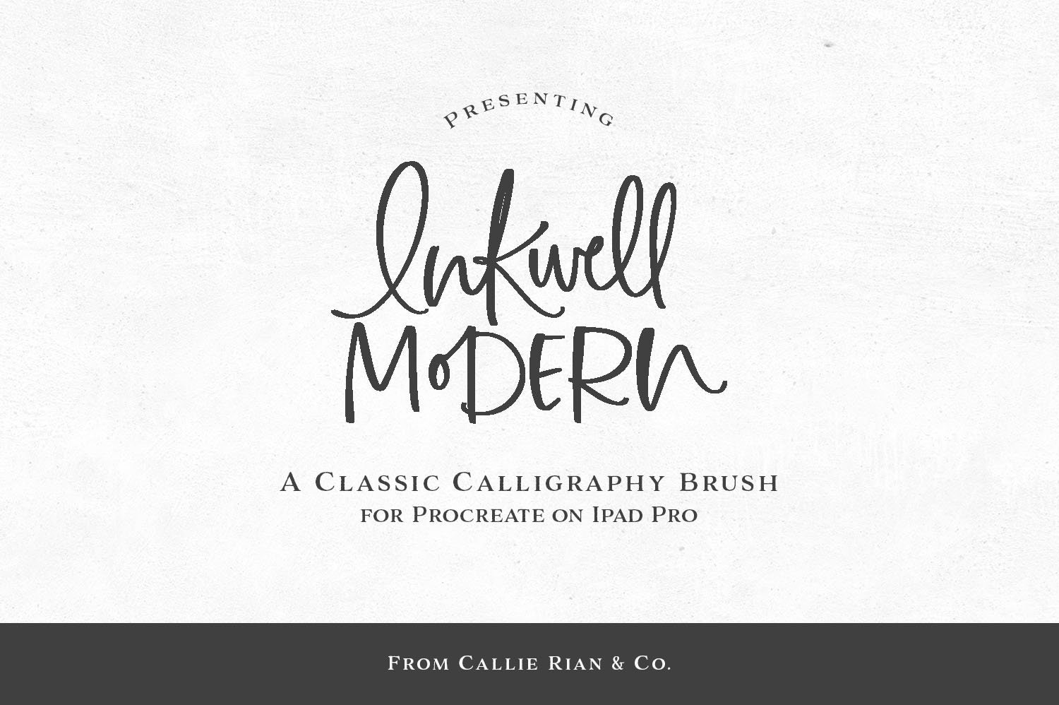 Inkwell Modern Calligraphy Procreate Calligraphy Brush, Brush Lettering ...