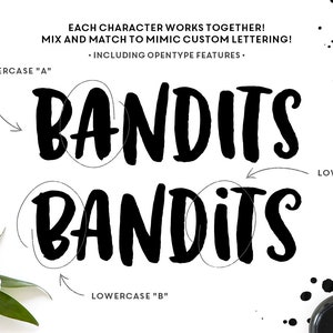 Ink Bandits Font Duo - Etsy