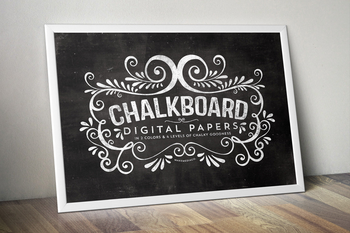 Chalkboard Digital Textures - Etsy