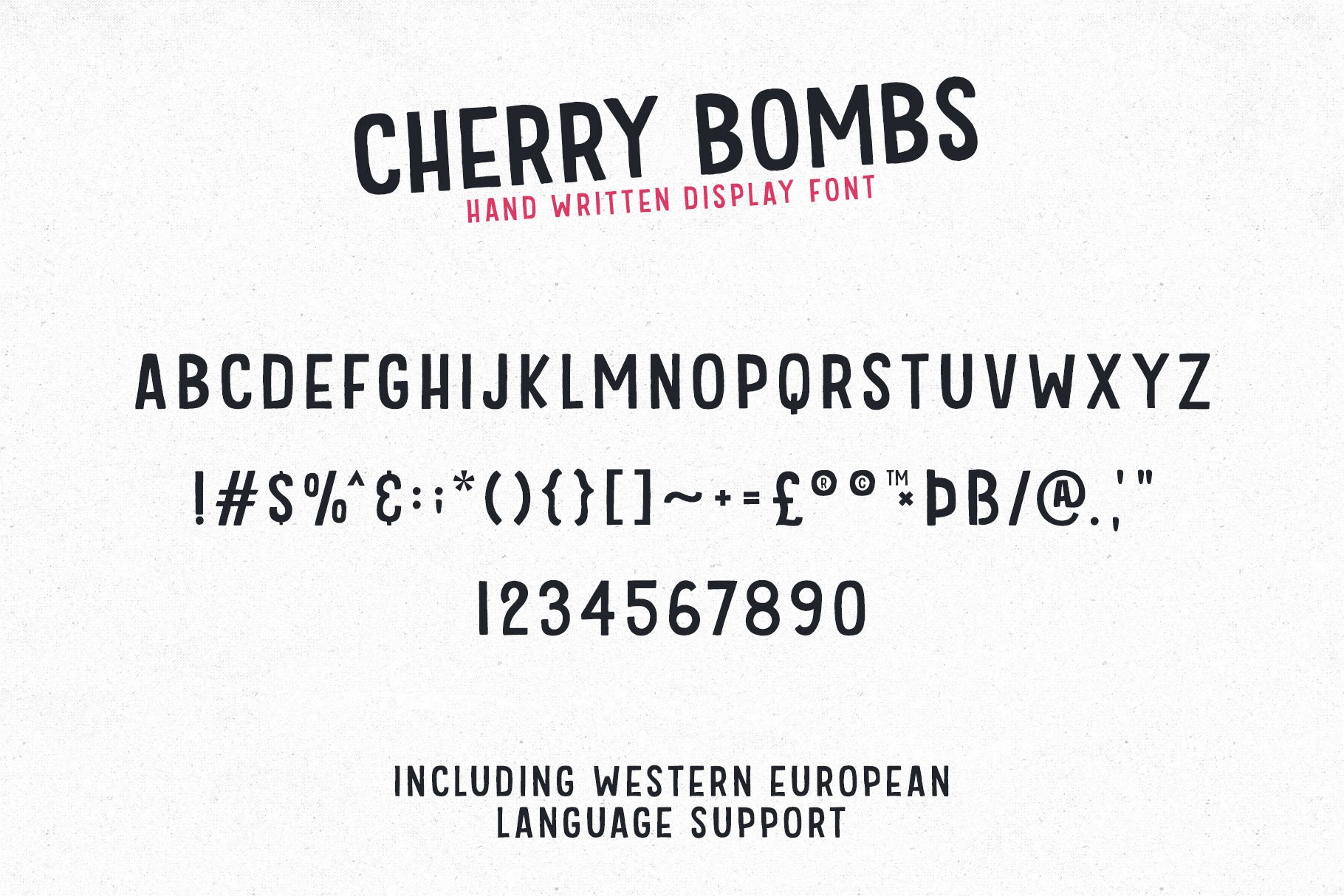 Cherry Bombs Display Typeface | Fonts, Handwriting Fonts, Quote Fonts ...