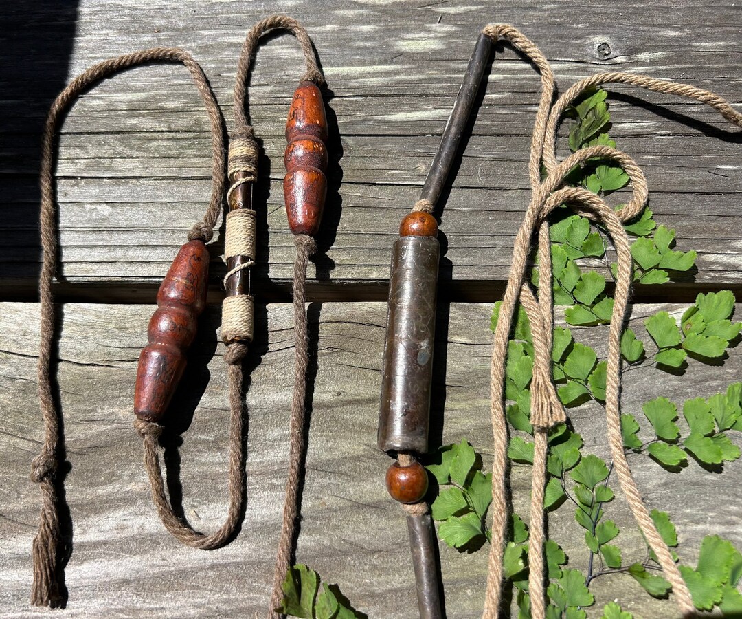 Vintage Takrut Thai Good Luck Fertility Belt Handmade Metal Tube ...